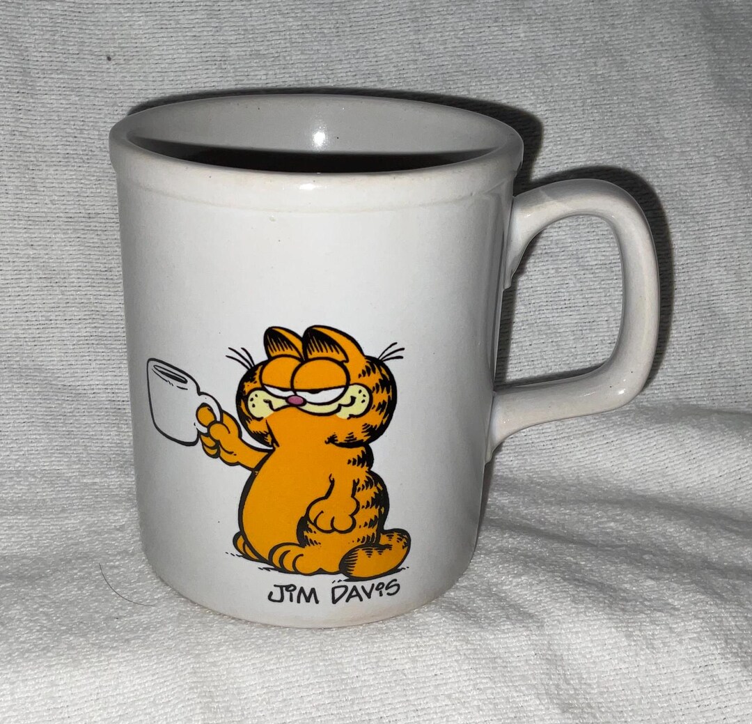 Vintage Garfield the Cat Ceramic Coffee Mug - Here’s to Health and ...