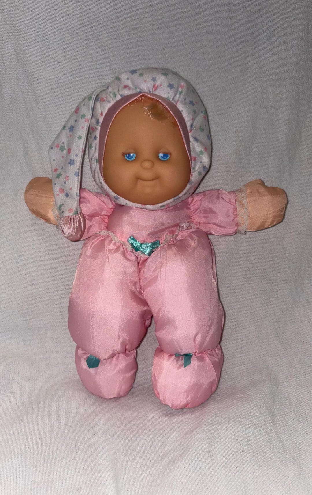 Vintage 1991 Fisher Price Puffalump Kids 12” Pink Snuggle Light Doll ...