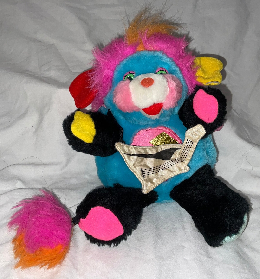 1980’s Vintage Popples Plush Rock Star Punkster Popple by Mattel - Etsy
