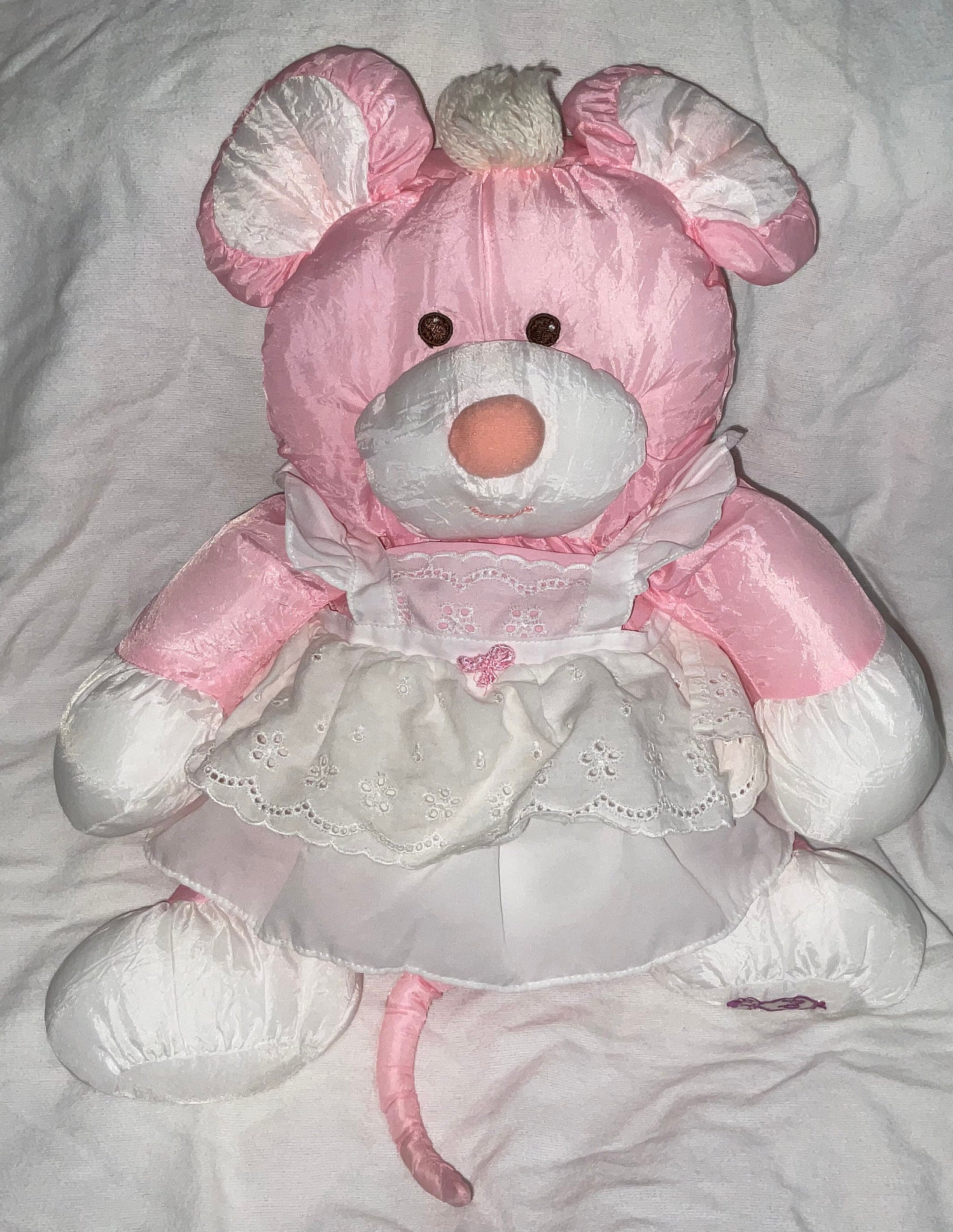 Vintage 1987 Fisher Price Puffalumps Pink Puffalump Mouse in - Etsy