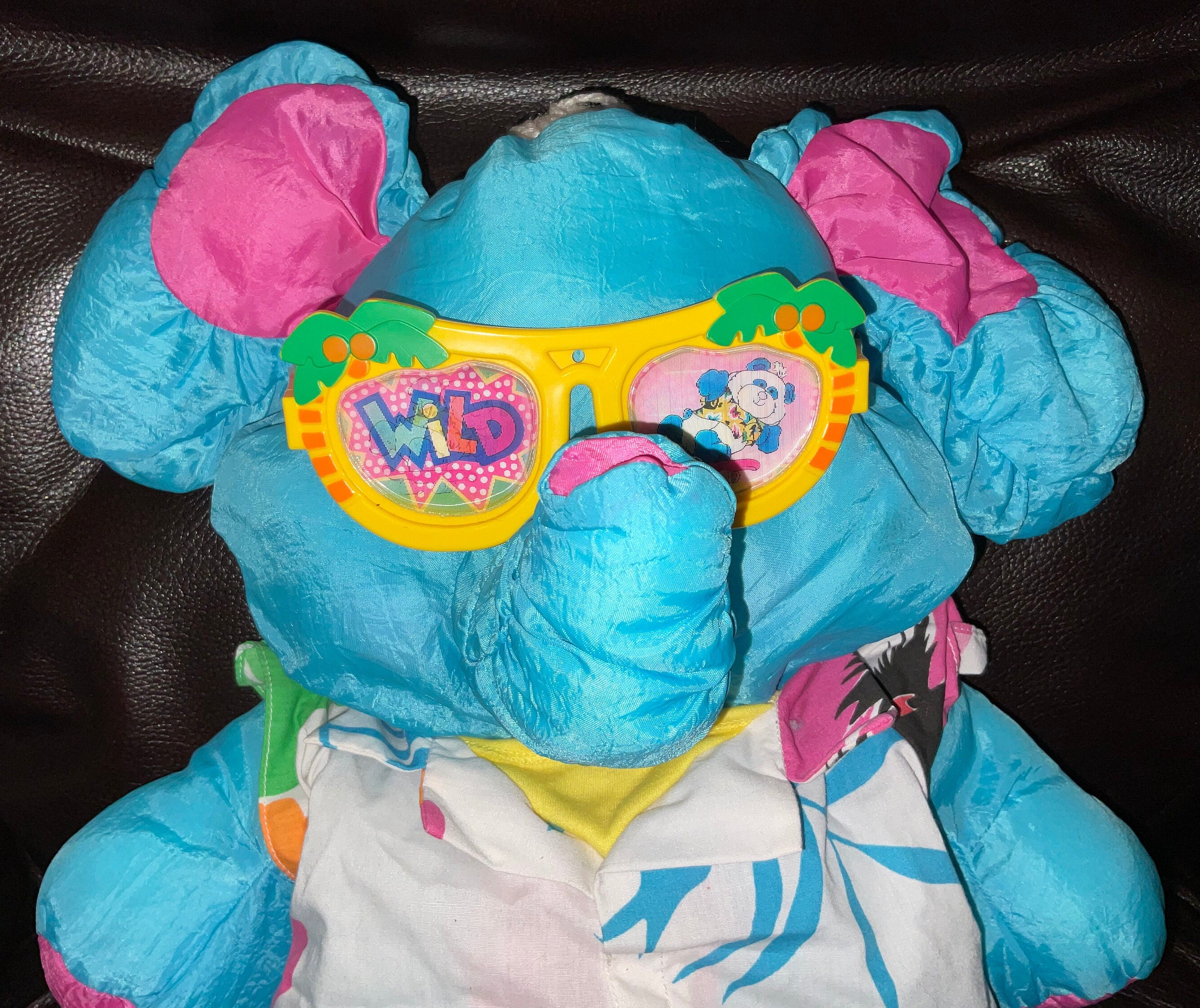 Vintage 1987 Fisher Price Puffalumps Wild Elephant Puffalump With ...