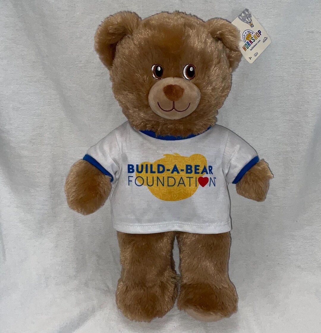 Build A Bear 16” Plush Brownie Cub Bear With Build a Bear Foundation Tee - Etsy