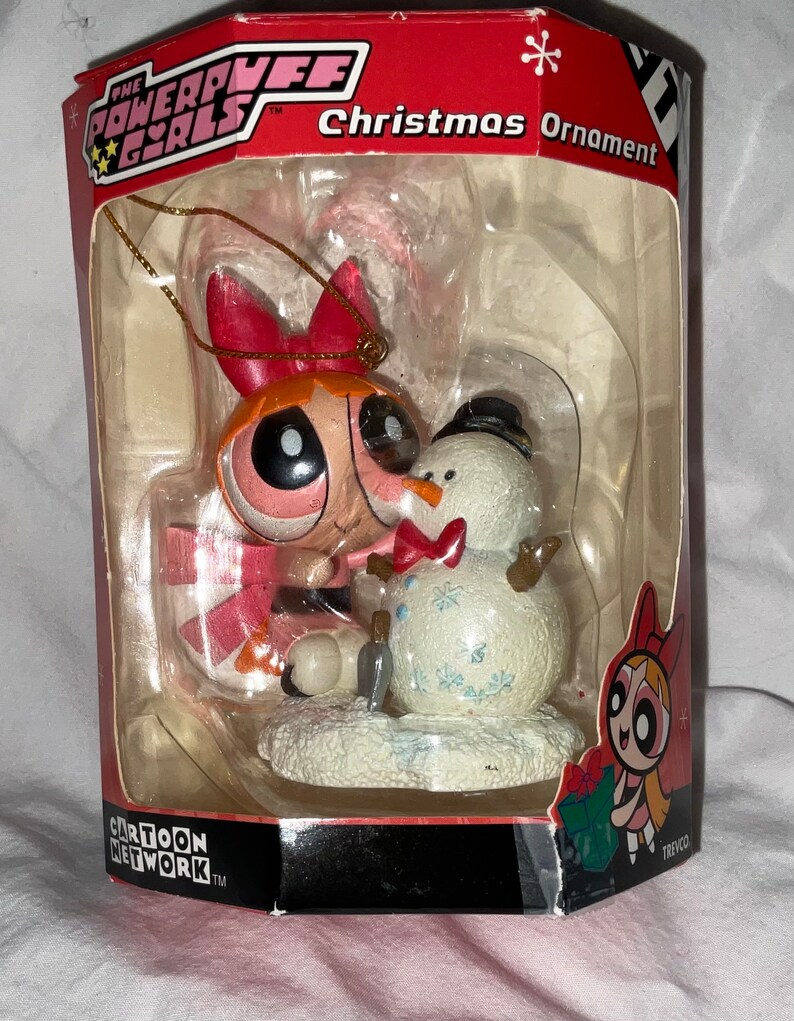 2002 Powerpuff Girls Blossom With Snowman Christmas Ornament in ...