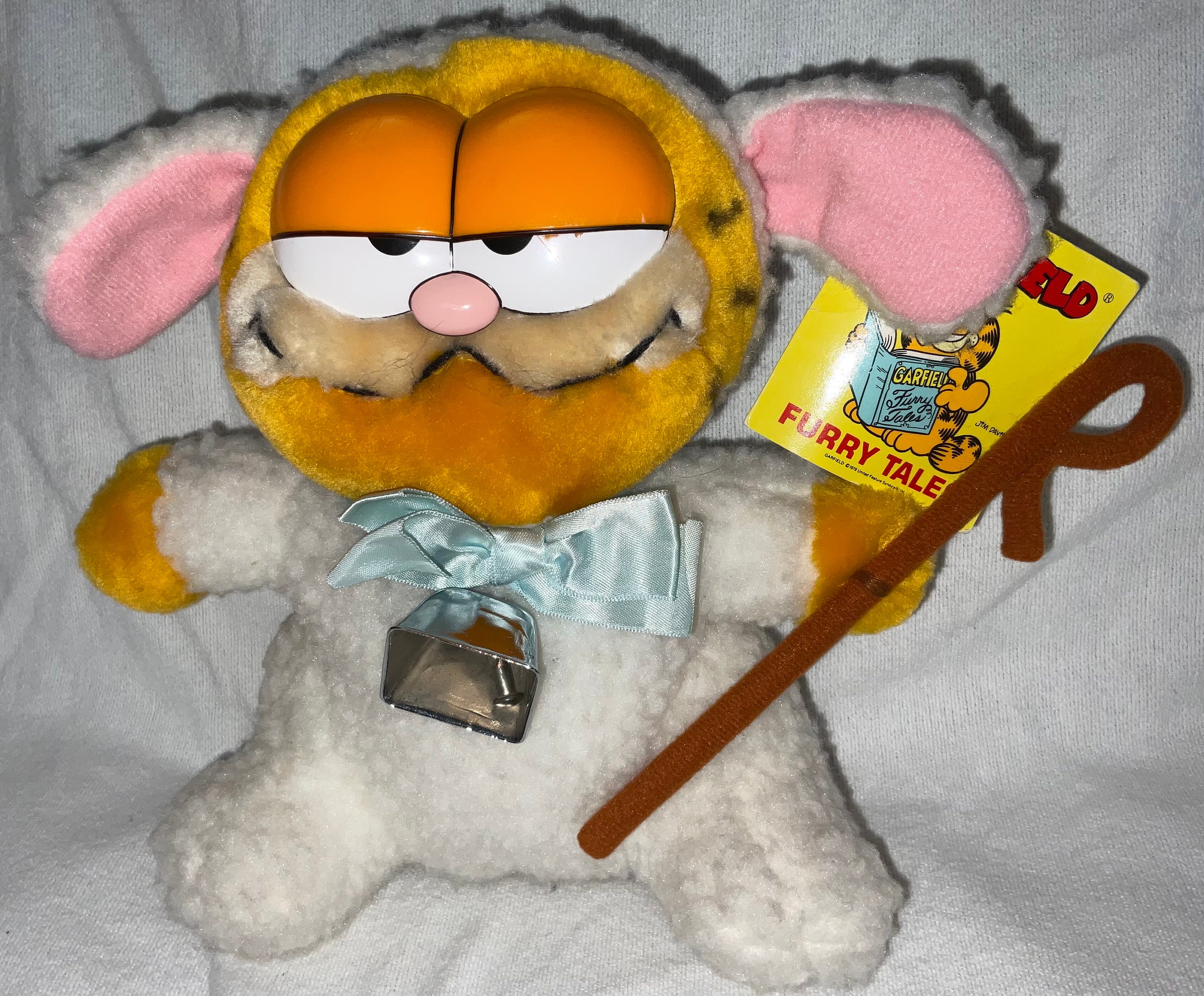 Vintage Plush Garfield the Cat Furry Tales Little Bo Peep Lamb With ...