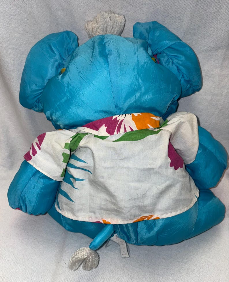 Vintage 1987 Fisher Price Puffalumps Wild Elephant Puffalump With ...
