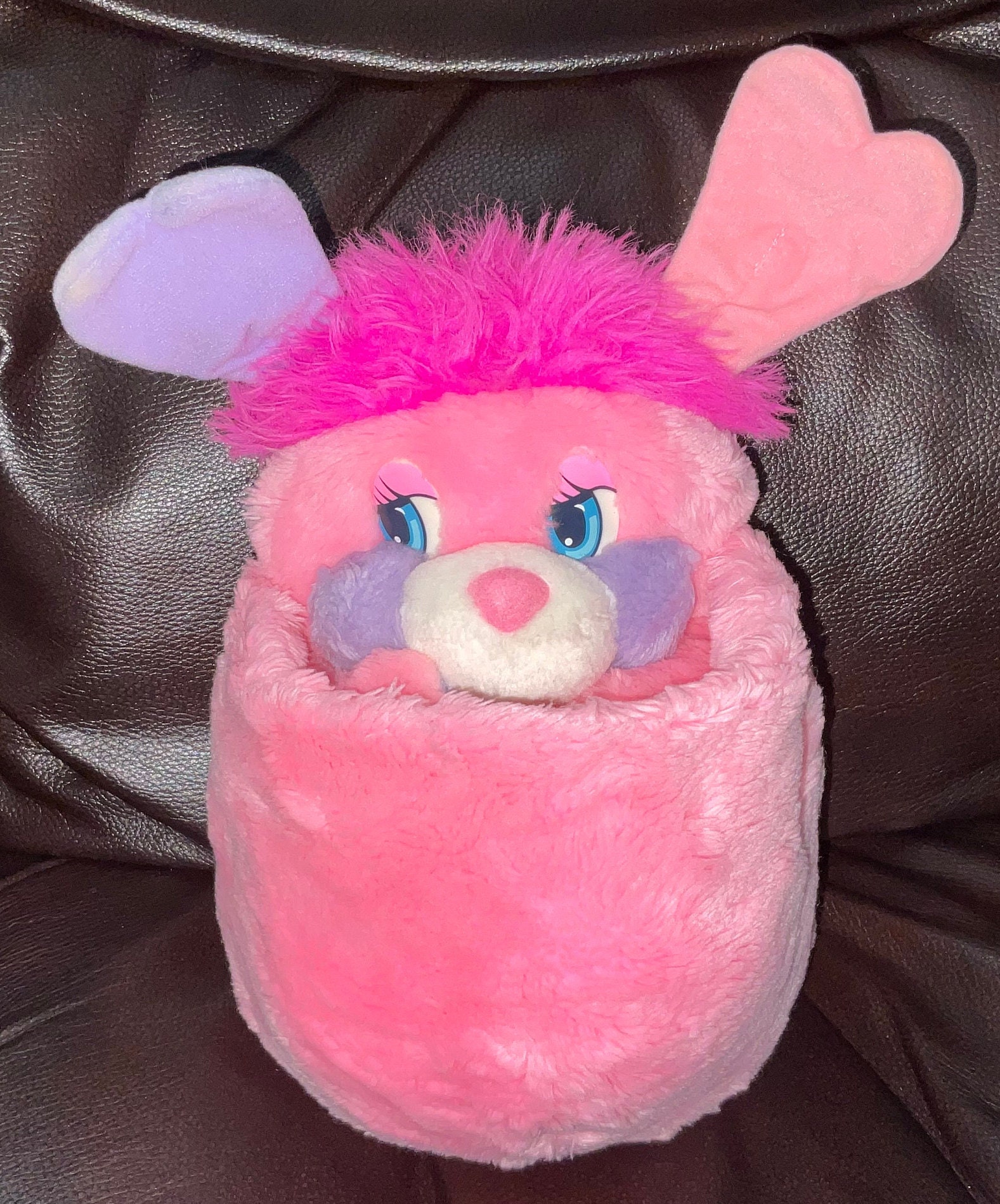 1985 Vintage Popples Plush Pink Party Popple by Mattel - Etsy