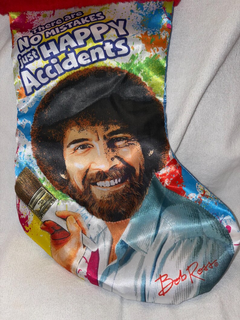 Kurt Adler Bob Ross 17” Christmas Stocking - Etsy