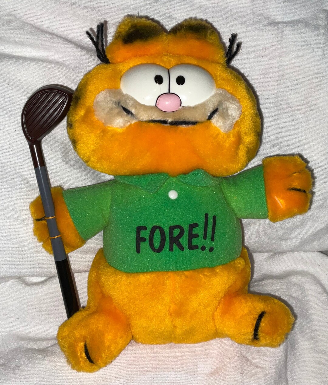 Vintage Plush Garfield the Cat Golfer With Golf Club - Etsy