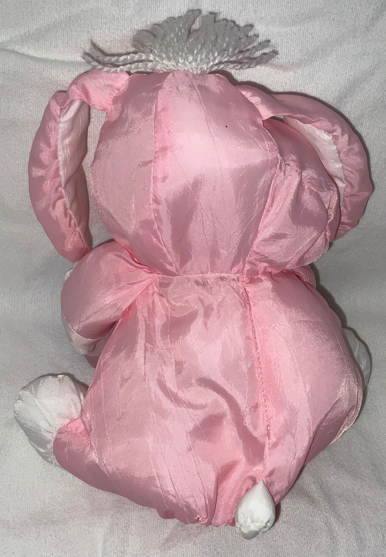 Vintage 1988 Fisher Price Puffalumps 10 Pink Easter Bunny Holding ...