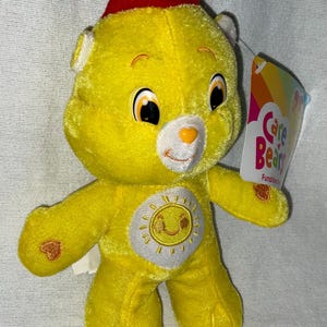 Care Bears Plush 8” Funshine Bear With Red Hat - Hang Tag Attached - Etsy