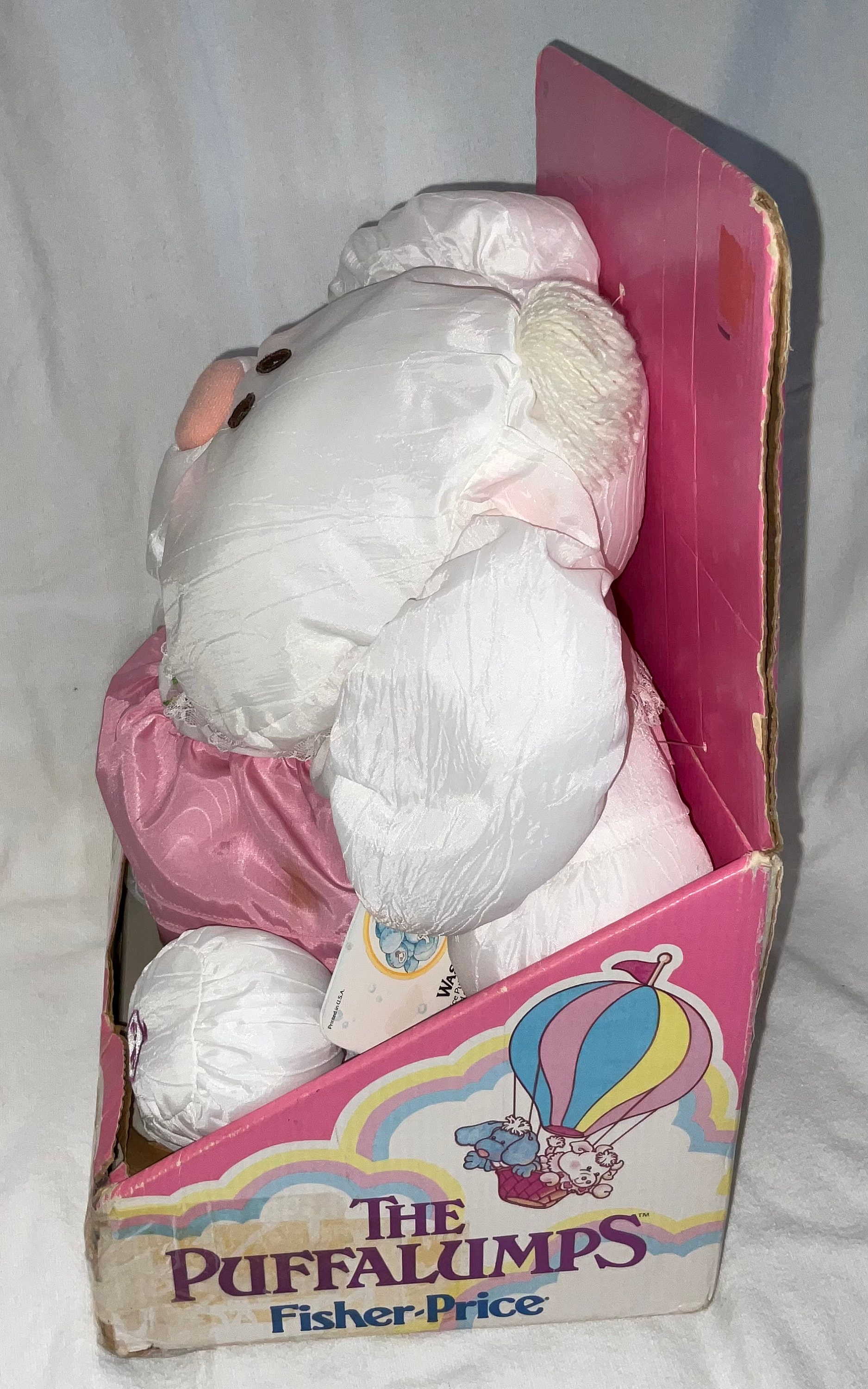 Vintage 1986 Fisher Price Puffalumps White Puffalump Bunny Rabbit in ...