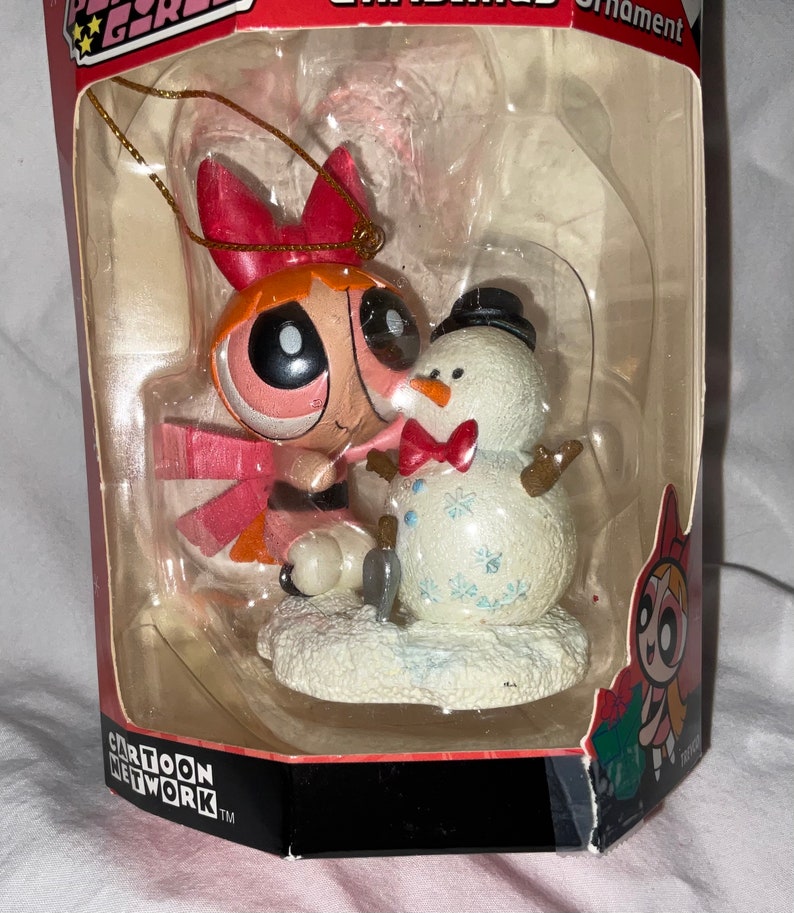 2002 Powerpuff Girls Blossom With Snowman Christmas Ornament in ...