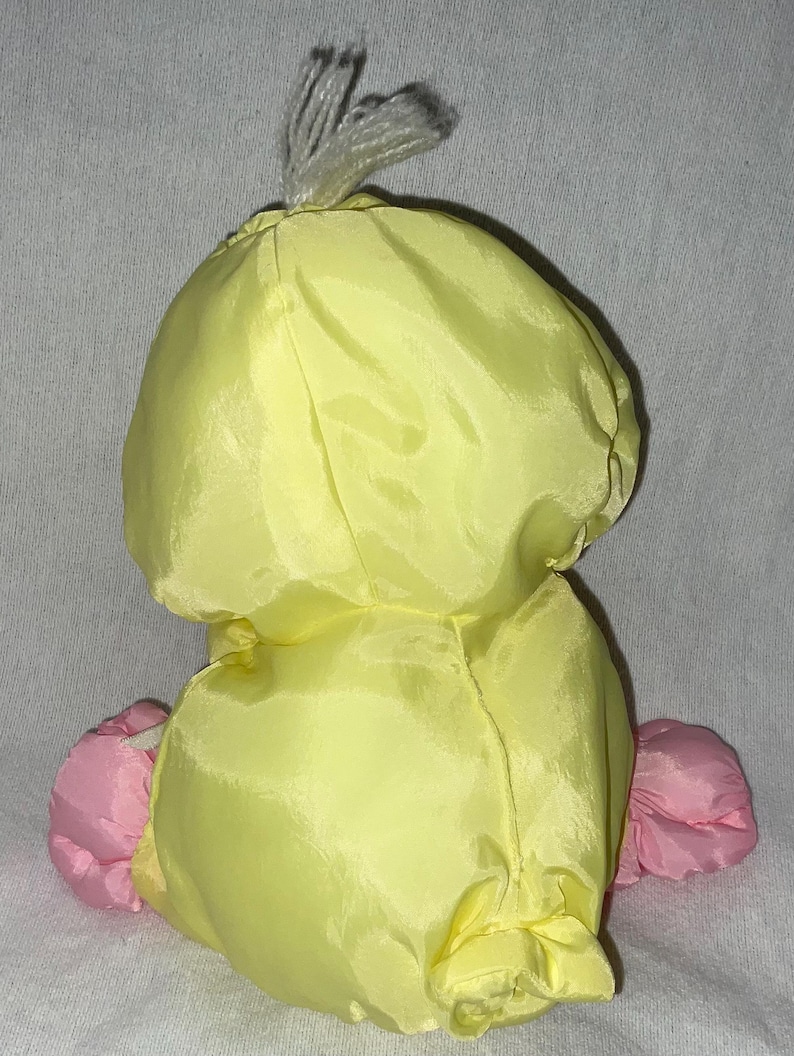 Vintage 1988 Fisher Price Puffalumps 10" Yellow Duck Holding Flowers - Etsy