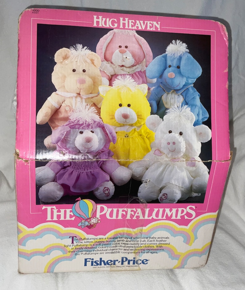Vintage 1986 Fisher Price Puffalumps White Puffalump Bunny Rabbit in ...