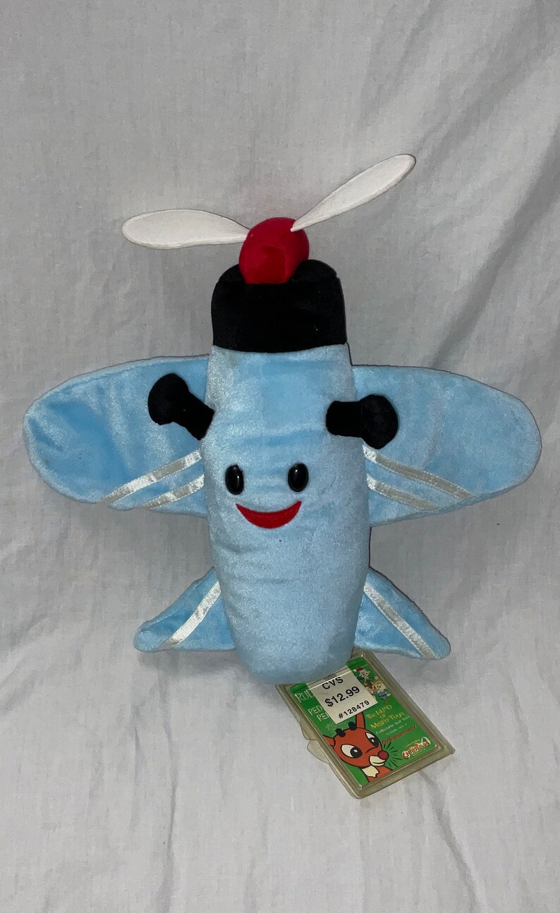 1999 Stuffins CVS Island of Misfit Toys 13” Plush Misfit Blue Plane ...