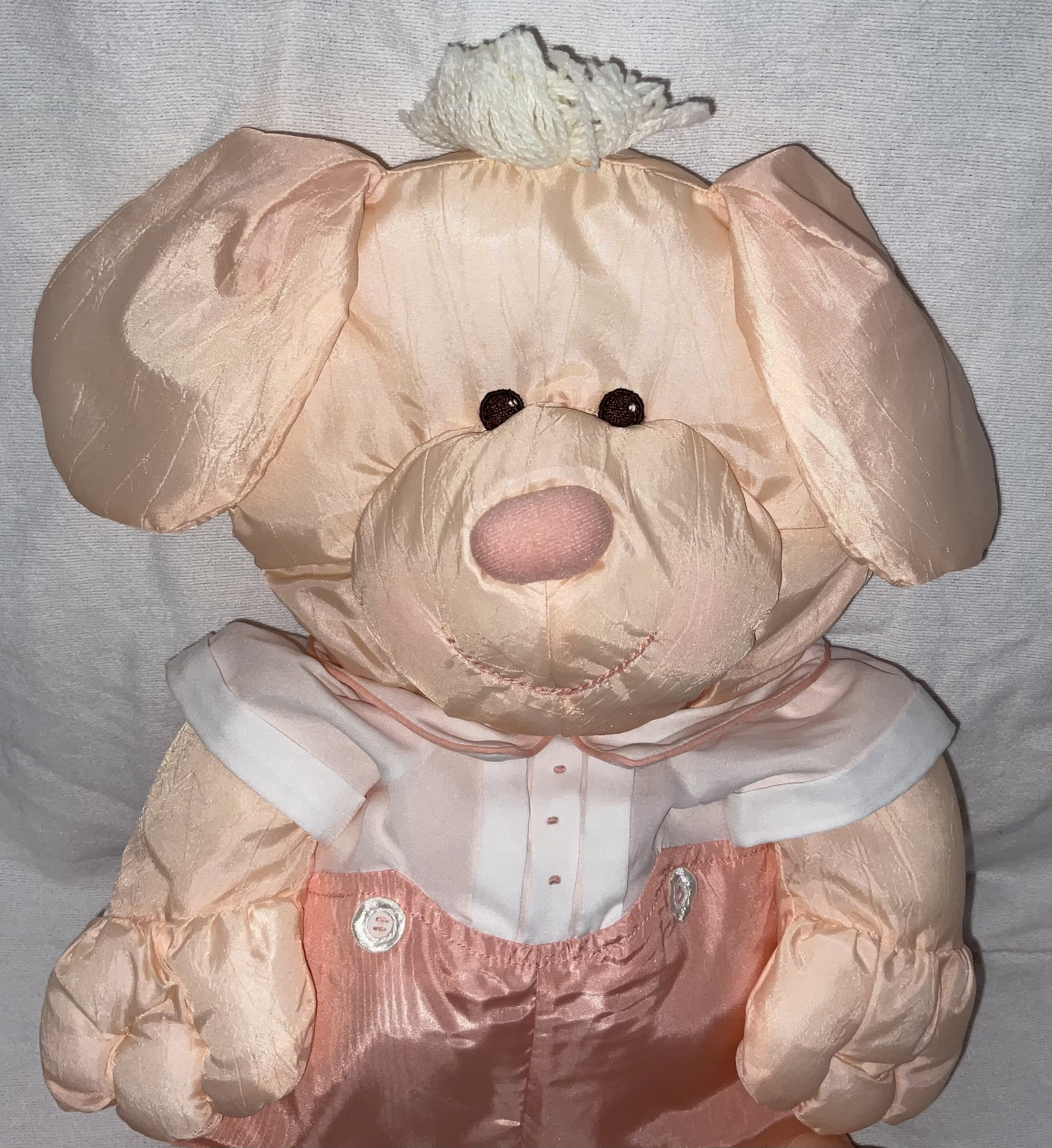 Vintage 1986 Fisher Price Puffalumps Peach Puffalump Puppy Dog in Peach ...