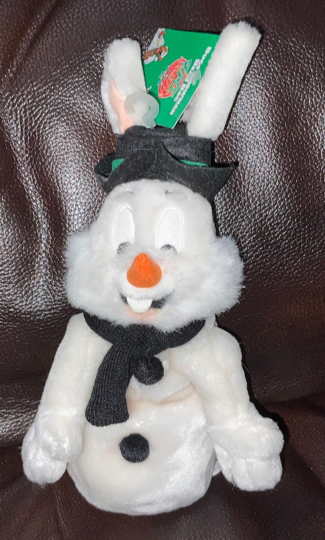 1998 Looney Tunes Bus Bunny Snowman Bean Bag With Tags From Warner Bros ...