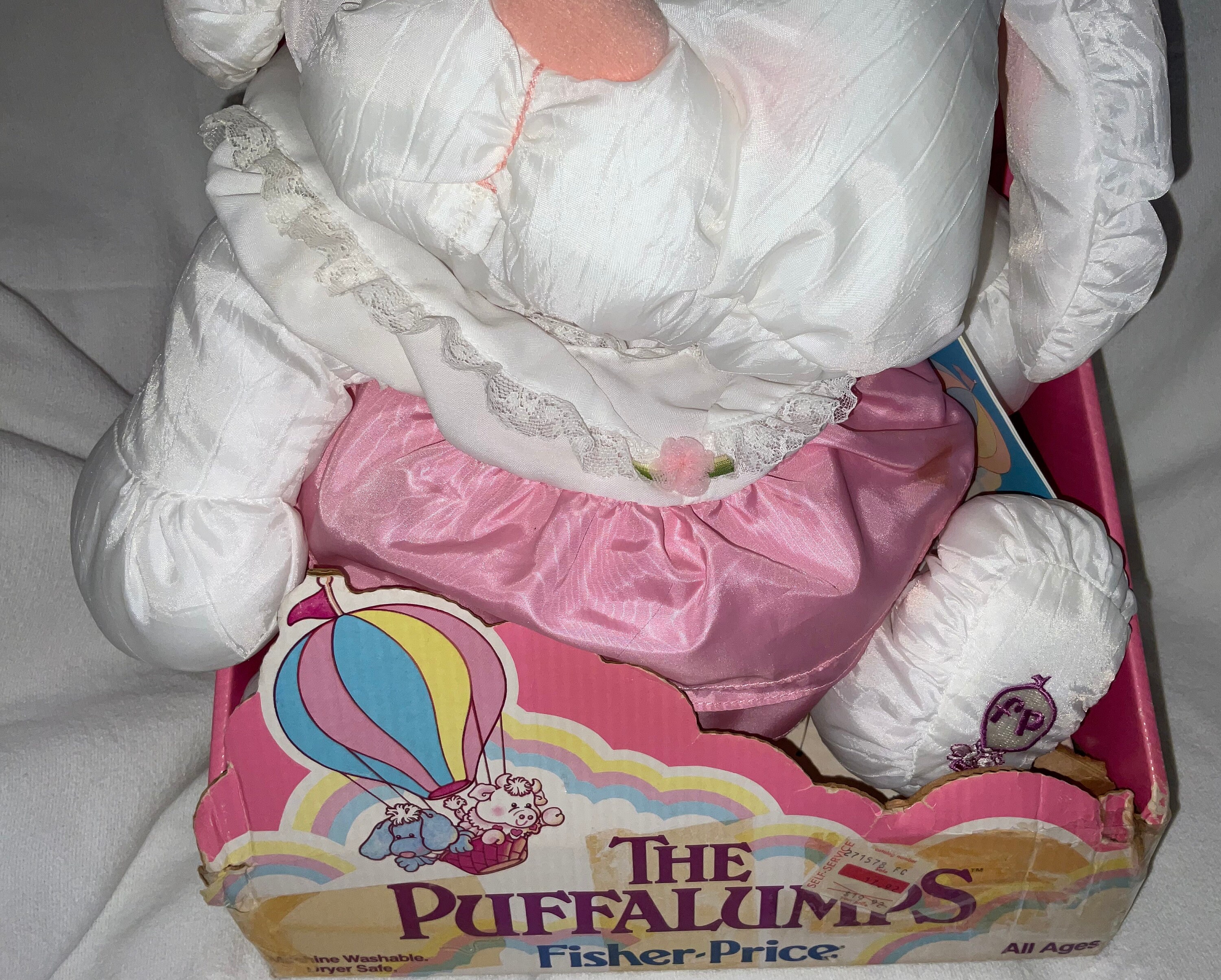 Vintage 1986 Fisher Price Puffalumps White Puffalump Bunny Rabbit in ...