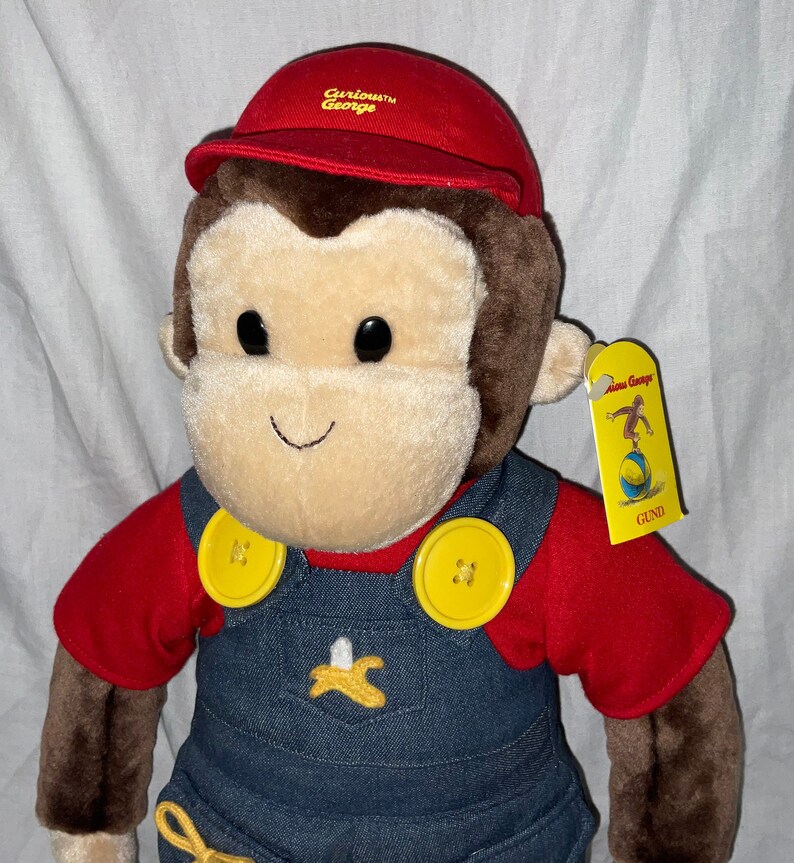 Gund 15” Plush Curious George Teach Me George Learn to Dress Monkey ...