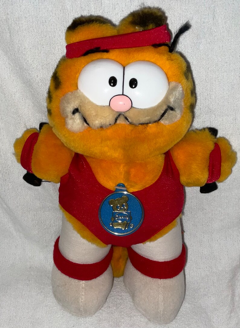 Vintage Plush Garfield the Cat in Aerobics Workout Outfit - Etsy