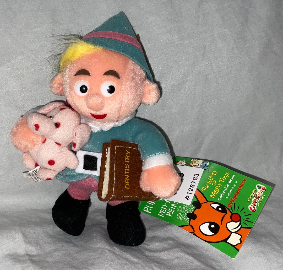 1999 Stuffins CVS Island of Misfit Toys Plush Herbie the Elf Holding ...