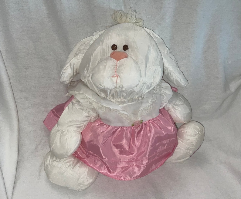 Vintage 1986 Fisher Price Puffalumps White Puffalump Bunny Rabbit in ...
