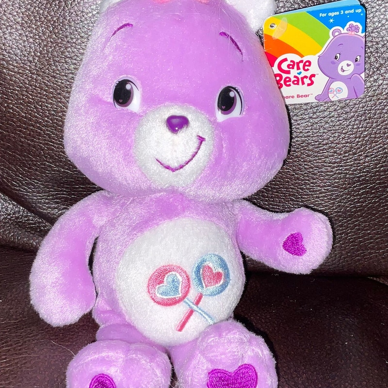 Purple Care Bear Plush - Etsy