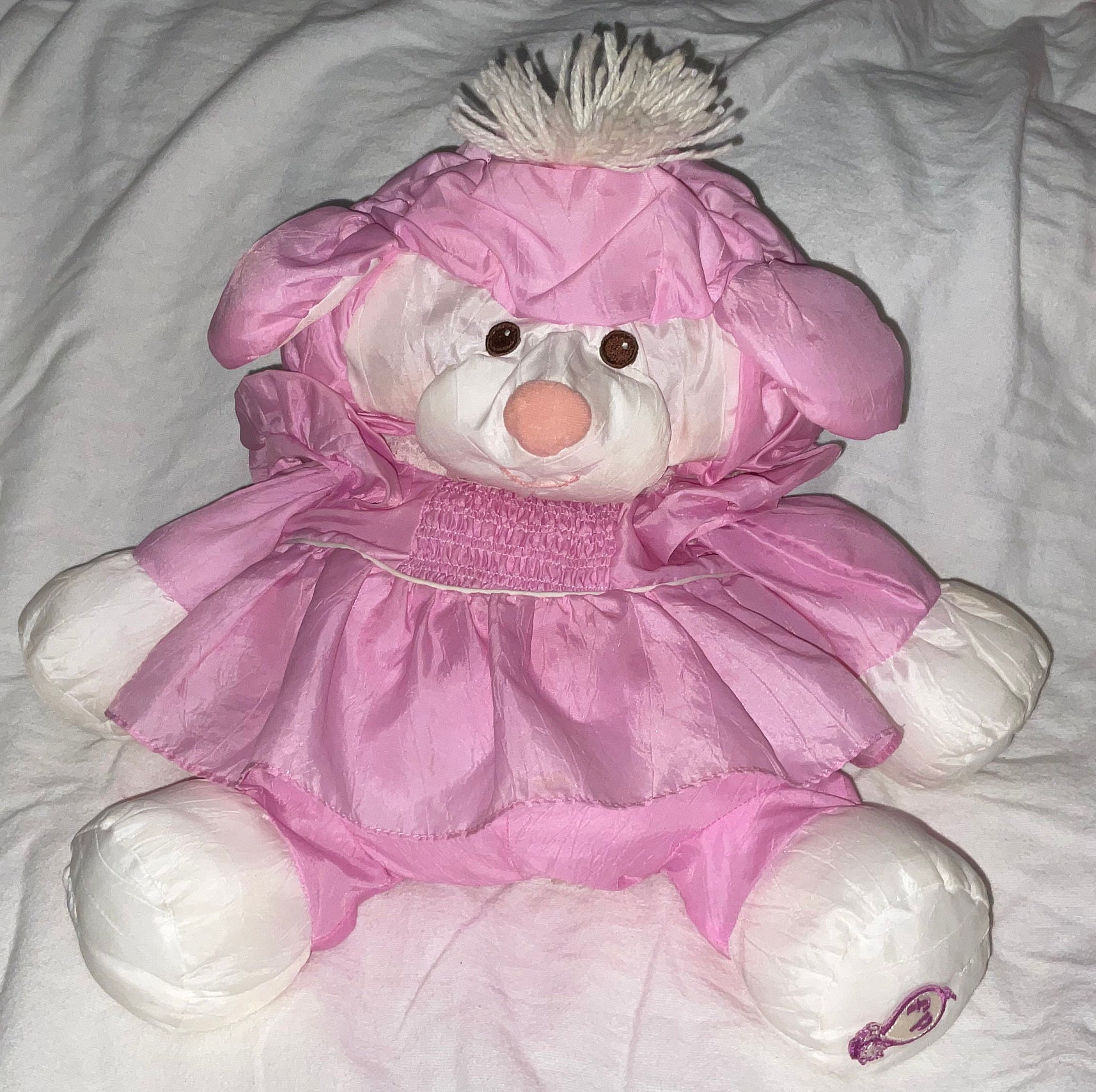 Vintage 1986 Fisher Price Puffalumps Pink Puffalump Lamb in Pink Dress ...
