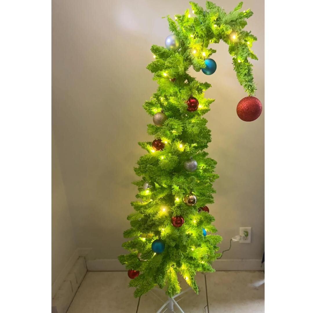 Viral on Tiktok Grinch Six Ft LED Artificial Green Christmas Tree WITH ...