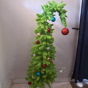 Grinch Six Ft LED Artificial Green Christmas Tree WITH Ornaments ...