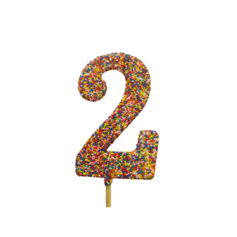 Cake Topper Number 2, Rainbow Sprinkles, Birthday Party Decor - Etsy