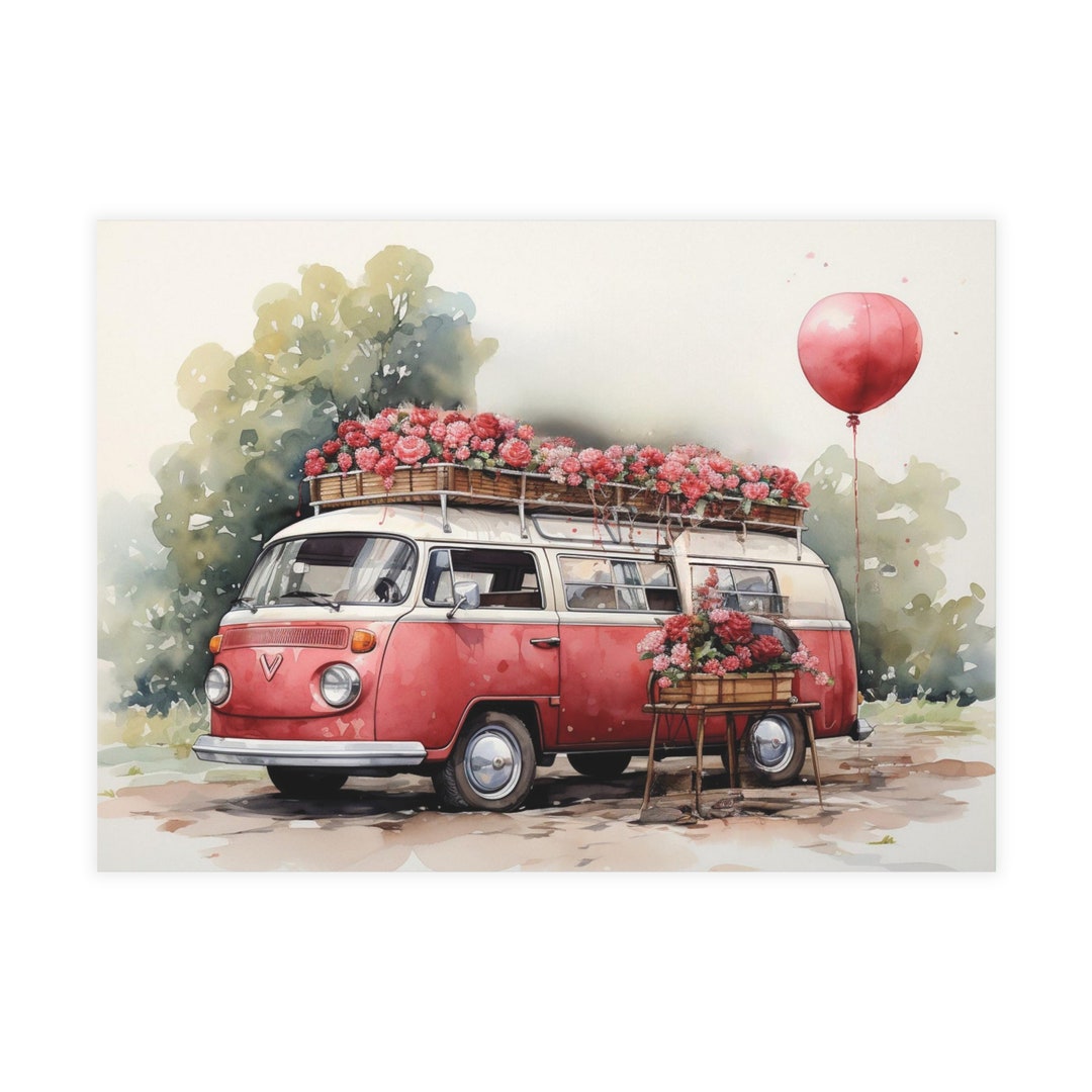 Hippie Valentine's Day, Valentine's Day Cards, Postcard Bundles, Be My ...