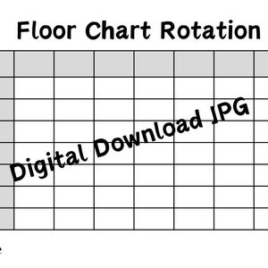 Floor Chart Rotation for Restaurant Server Rotation Chart Printable ...