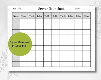 Server Rotation Chart Printable Fillable and Print and Write JPG - Etsy