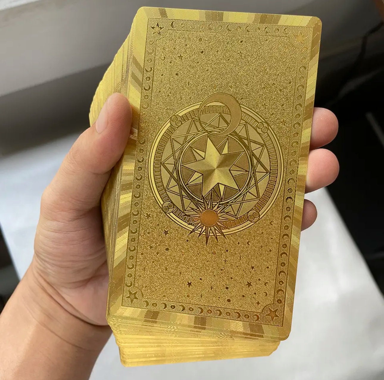 Golden Tarot Card Deck - Etsy