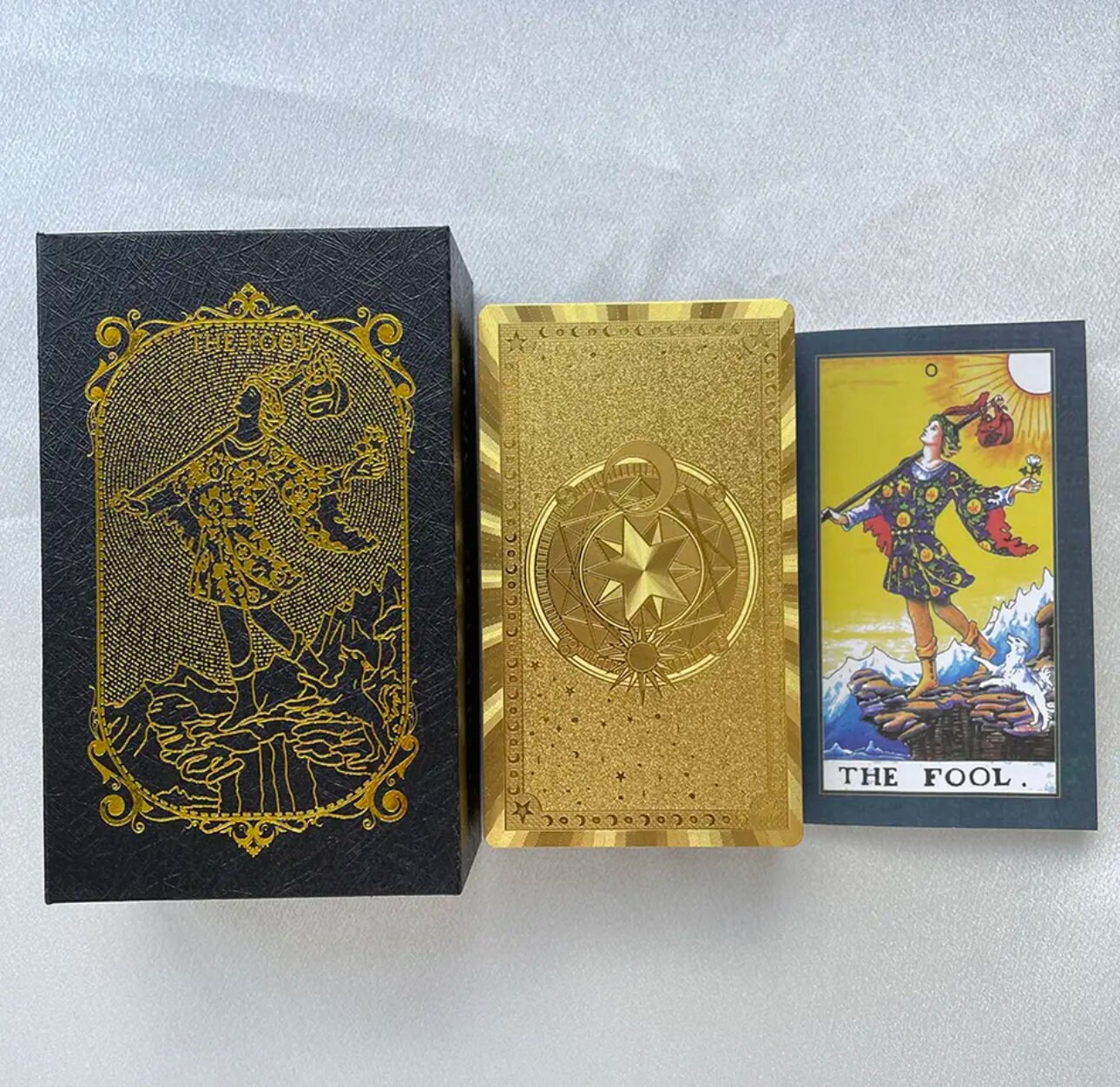 Golden Tarot Card Deck - Etsy