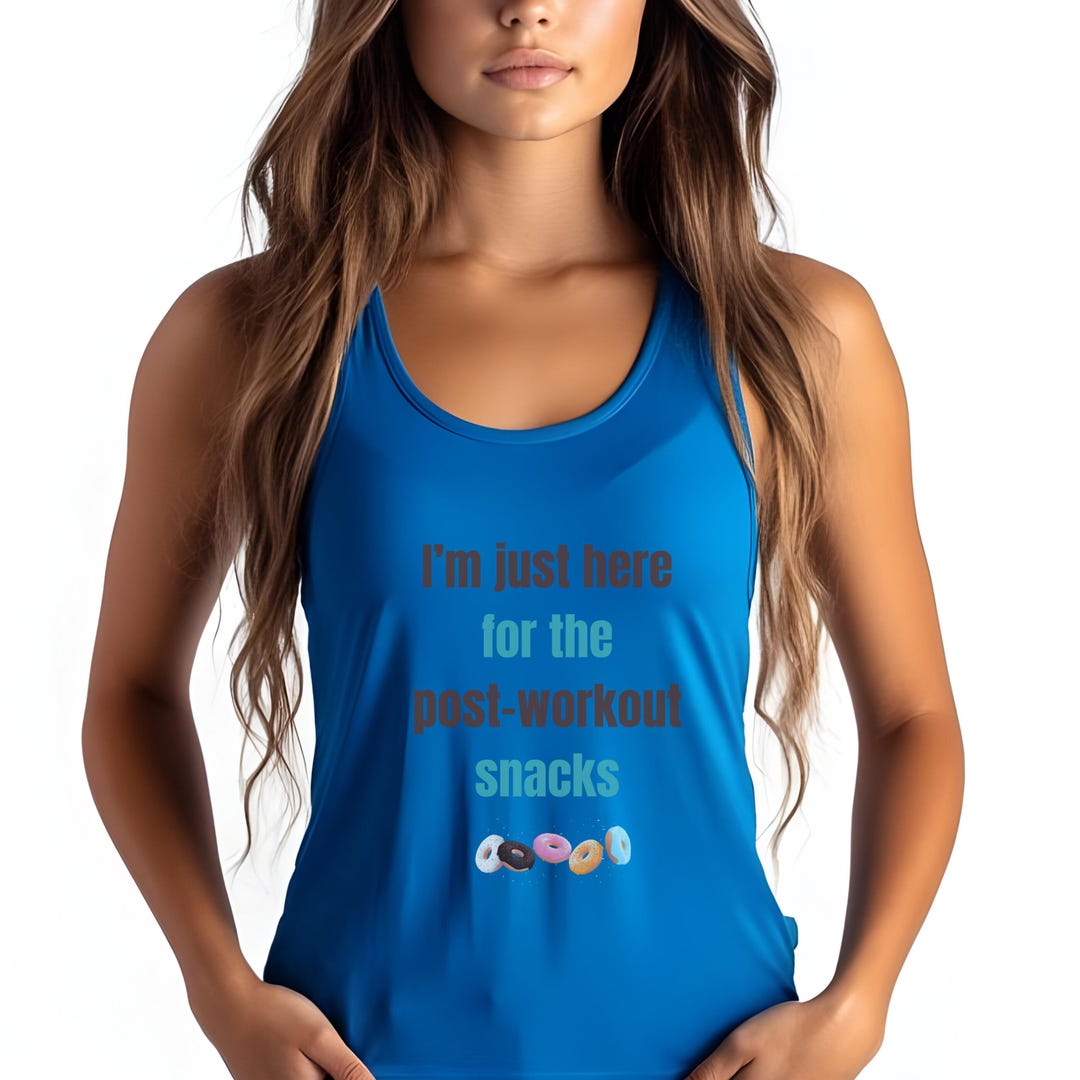 Just Here for the Post-workout Snacks Jersey Tank | Gym Tank Top ...