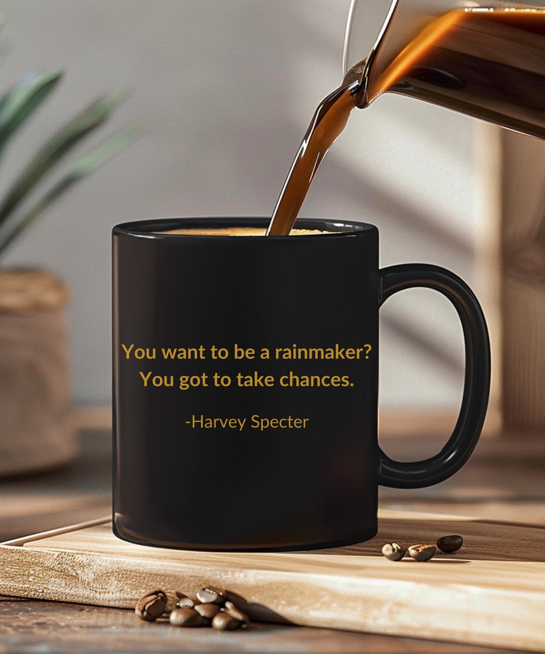 Harvey Specter Quotes Suits Black Ceramic Mug | Coffee Cup ...
