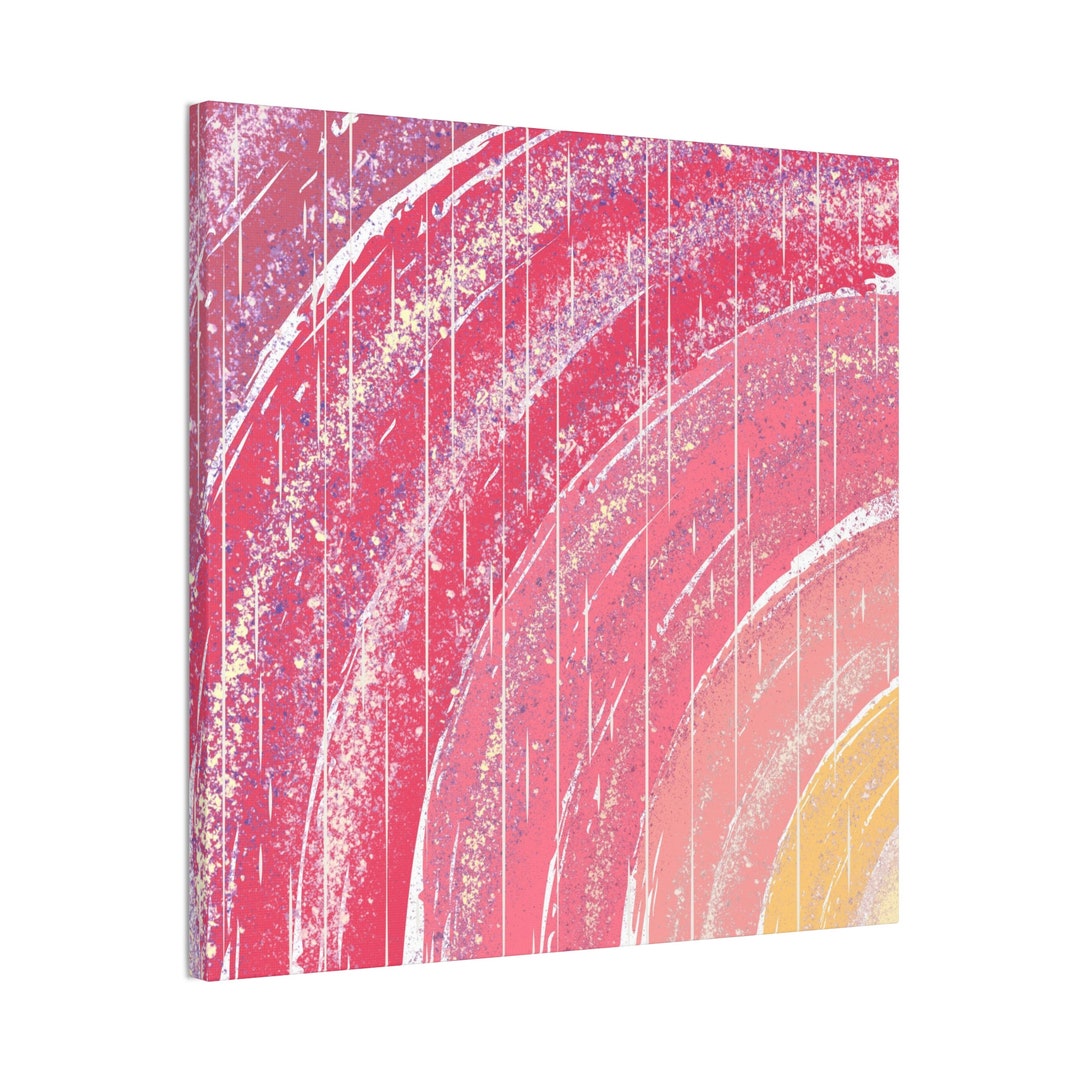 Sparkling Rainbow Watercolor, Canvas Stretched, 0.75, Multiple Sizes ...