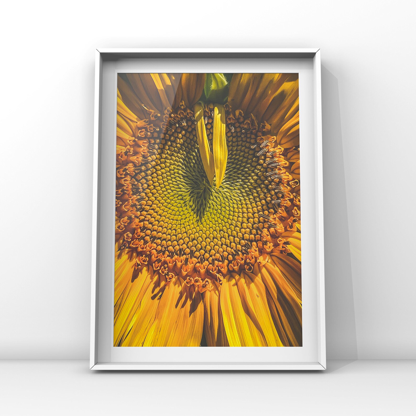 Sunflower Wall Art, Sunflower Face, Sunflower Blooming, Home Wall Art ...