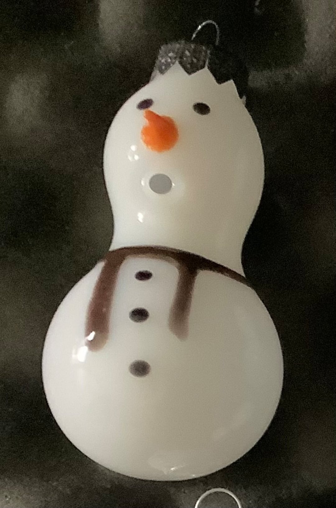 Glass Snowman Ornaments - Etsy