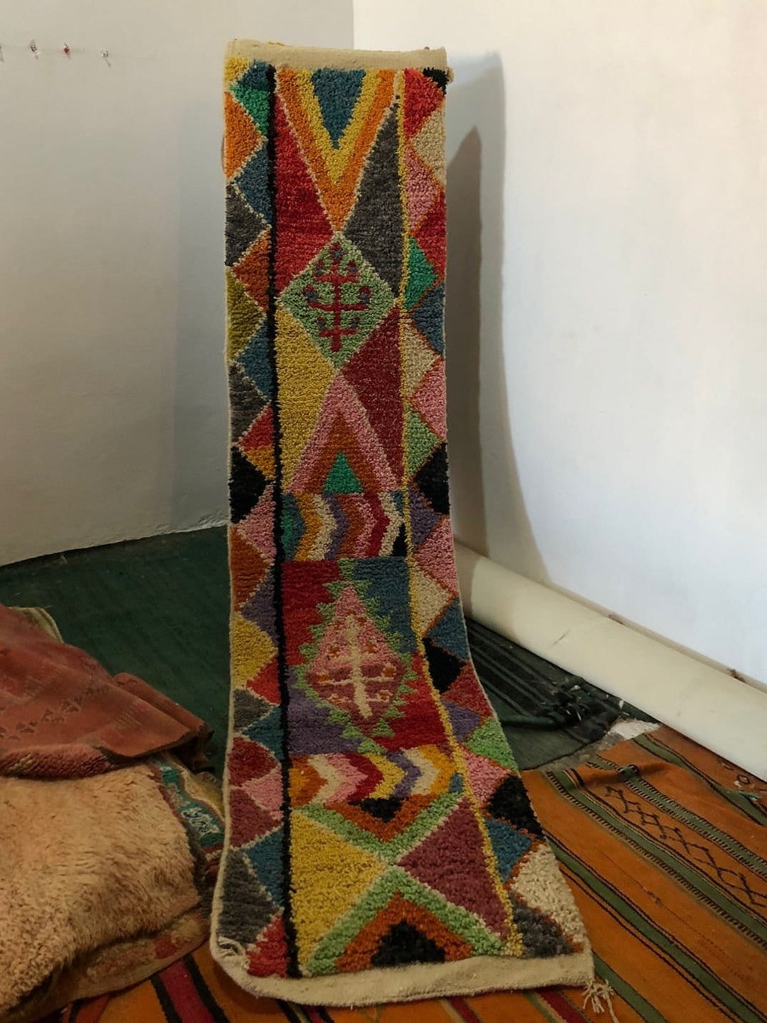 Handmade Berber Rug, Moroccan Rug, Wool Rug Moroccan Boujaad Moroccan ...