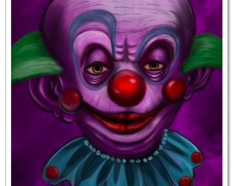 Shorty the Killer Klown - Original Drawing With Signed COA - Etsy