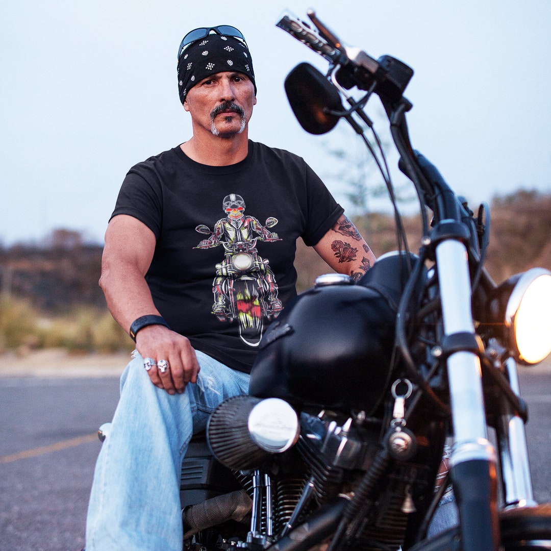 Motorcycle Rider T-shirt - Rider Motorcycle T-shirt - "ghost Rider ...