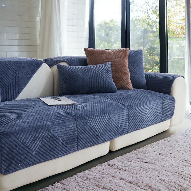 Minimalist Style Soft Colorful Sofa Covers Nordic Sofa Covers, Anti ...