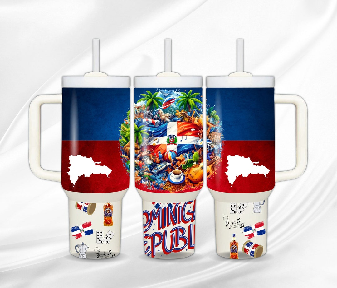 Dominican Republic 40 Oz Tumbler Wrap, Authentic Dominican Republic ...