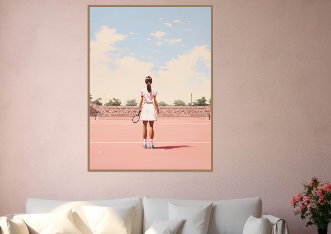 Matchball Tennis Girl Poster - Etsy