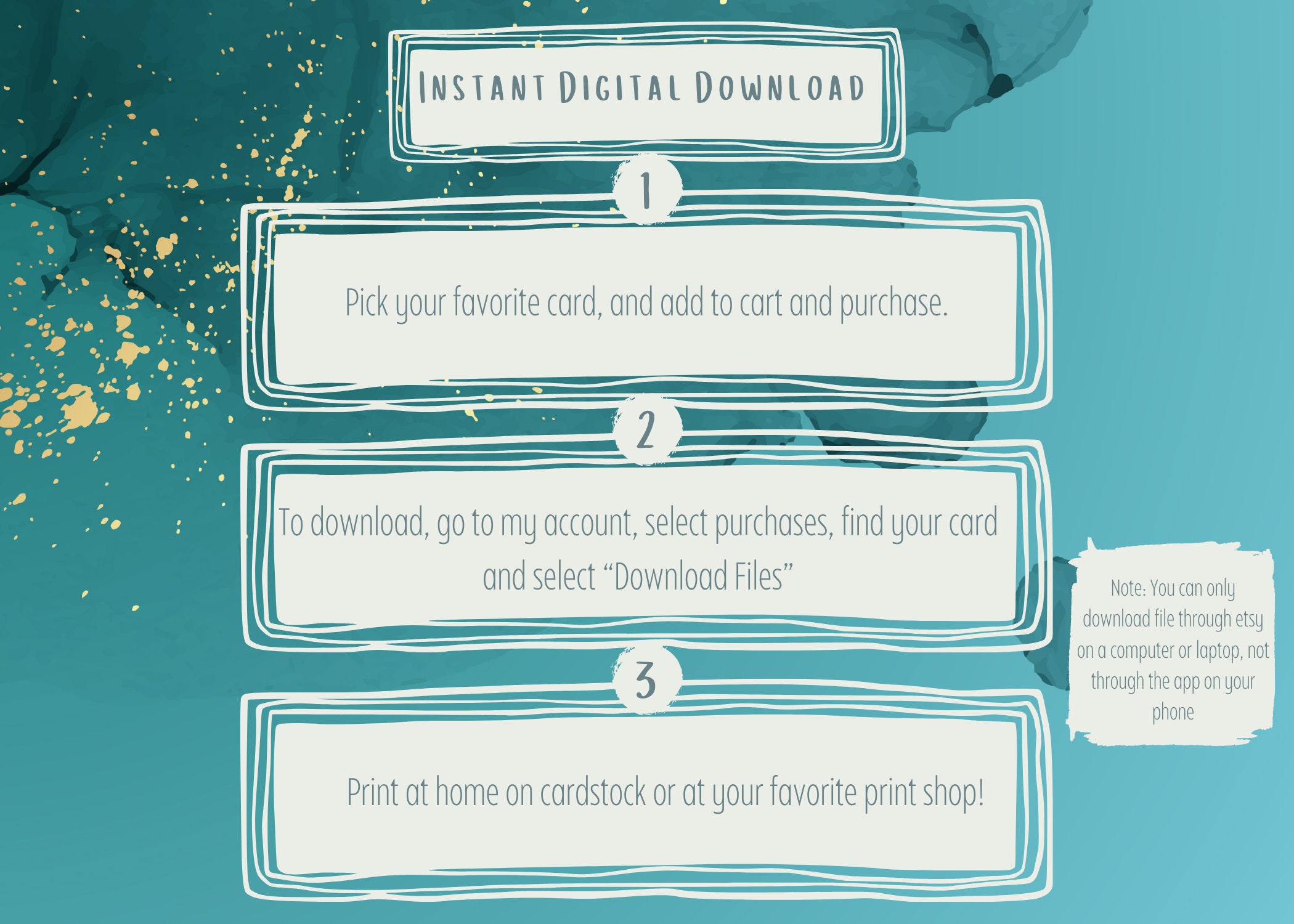 Get Better Soon Card, Digital Download, Instant Printable Card ...