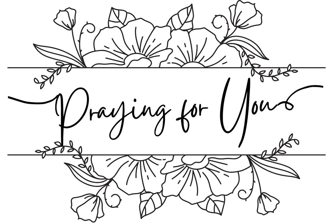 Praying for You Card, Greeting Card, Sympathy Card, Encouragement Card ...