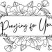 Praying for You Card, Greeting Card, Sympathy Card, Encouragement Card ...